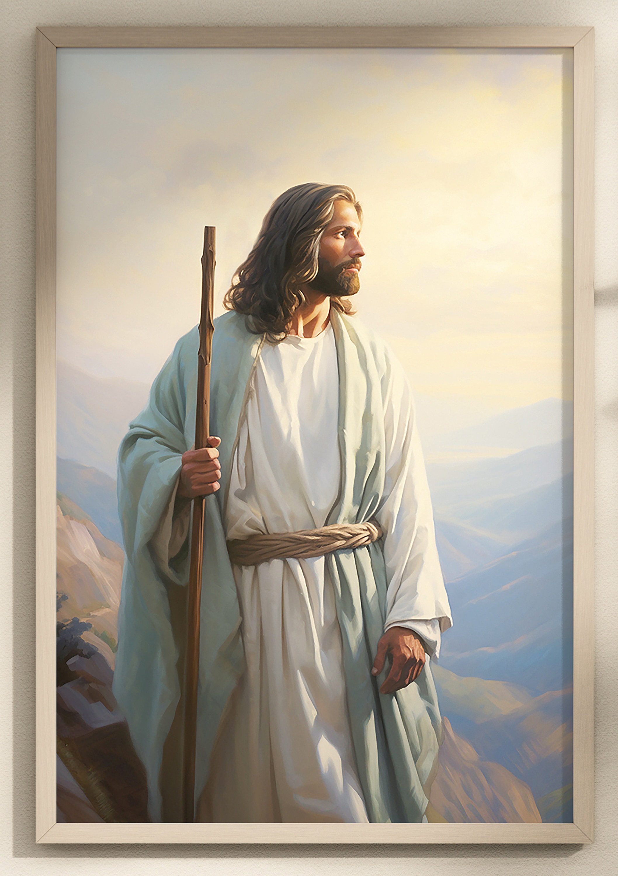 Hope Jesus Christ Looking in the Distance Savor Christian Wall Art ...