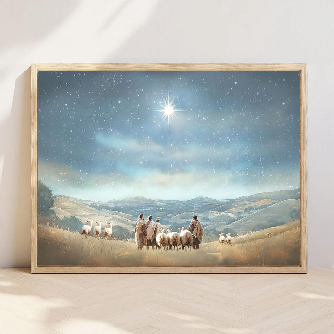 Shepherds Keeping Watch Over Their Flocks by Night | Star of Bethlehem ...