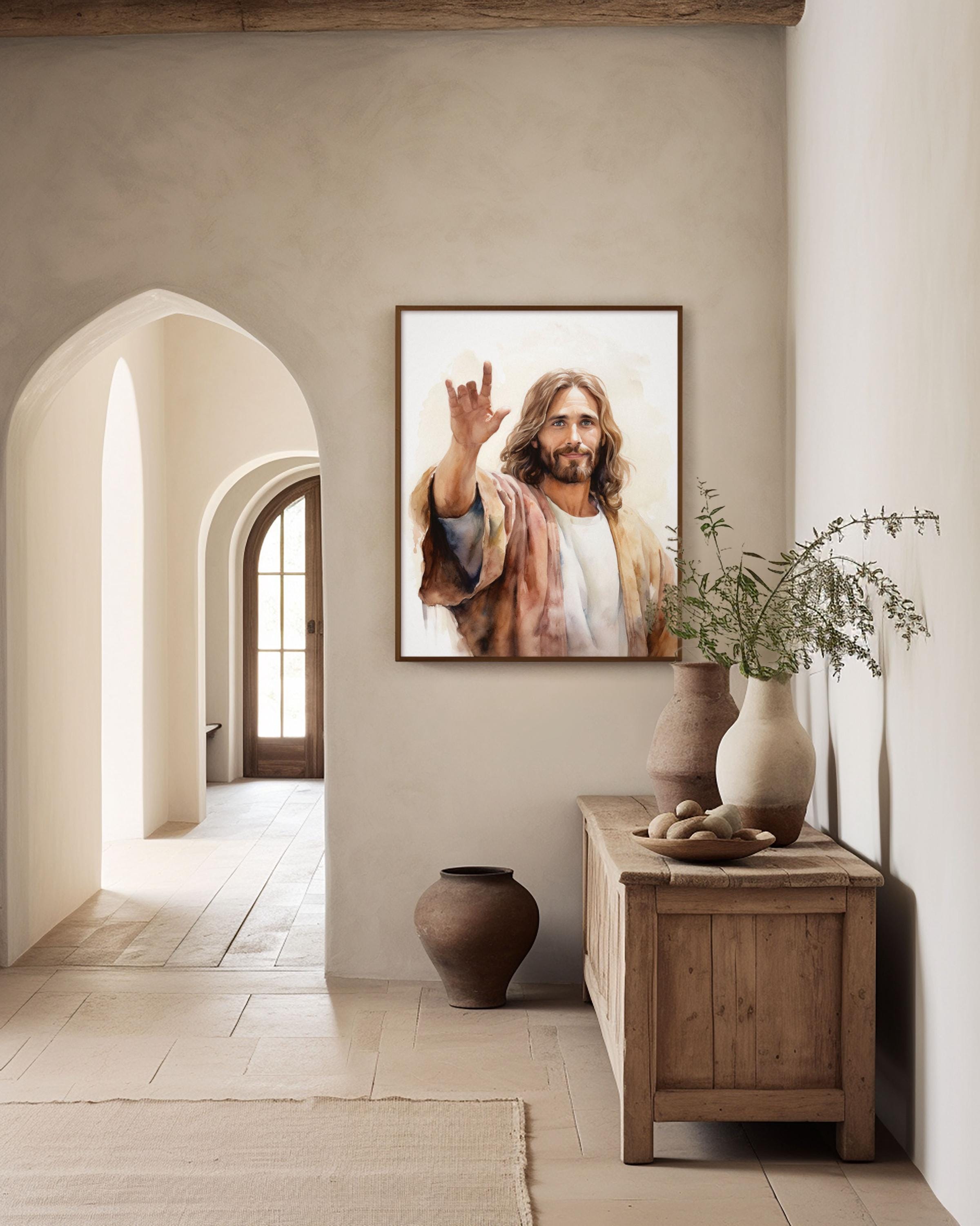 Jesus Christ ASL I Love You Watercolor Art (digital Download) American ...