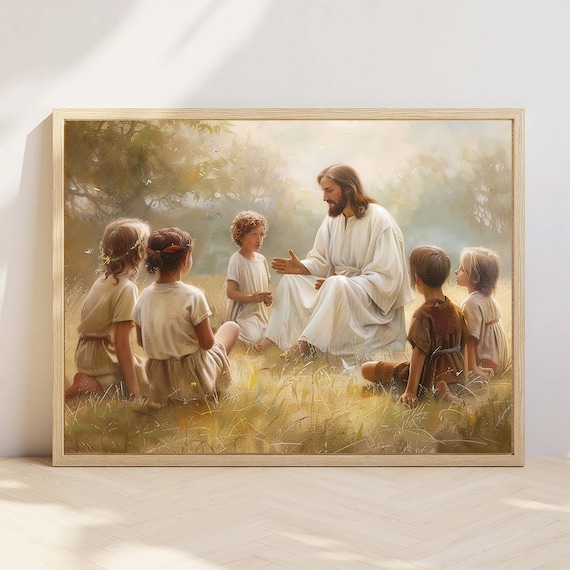 Jesus Preaching To Children Receiving Christ In A Child The Catholic