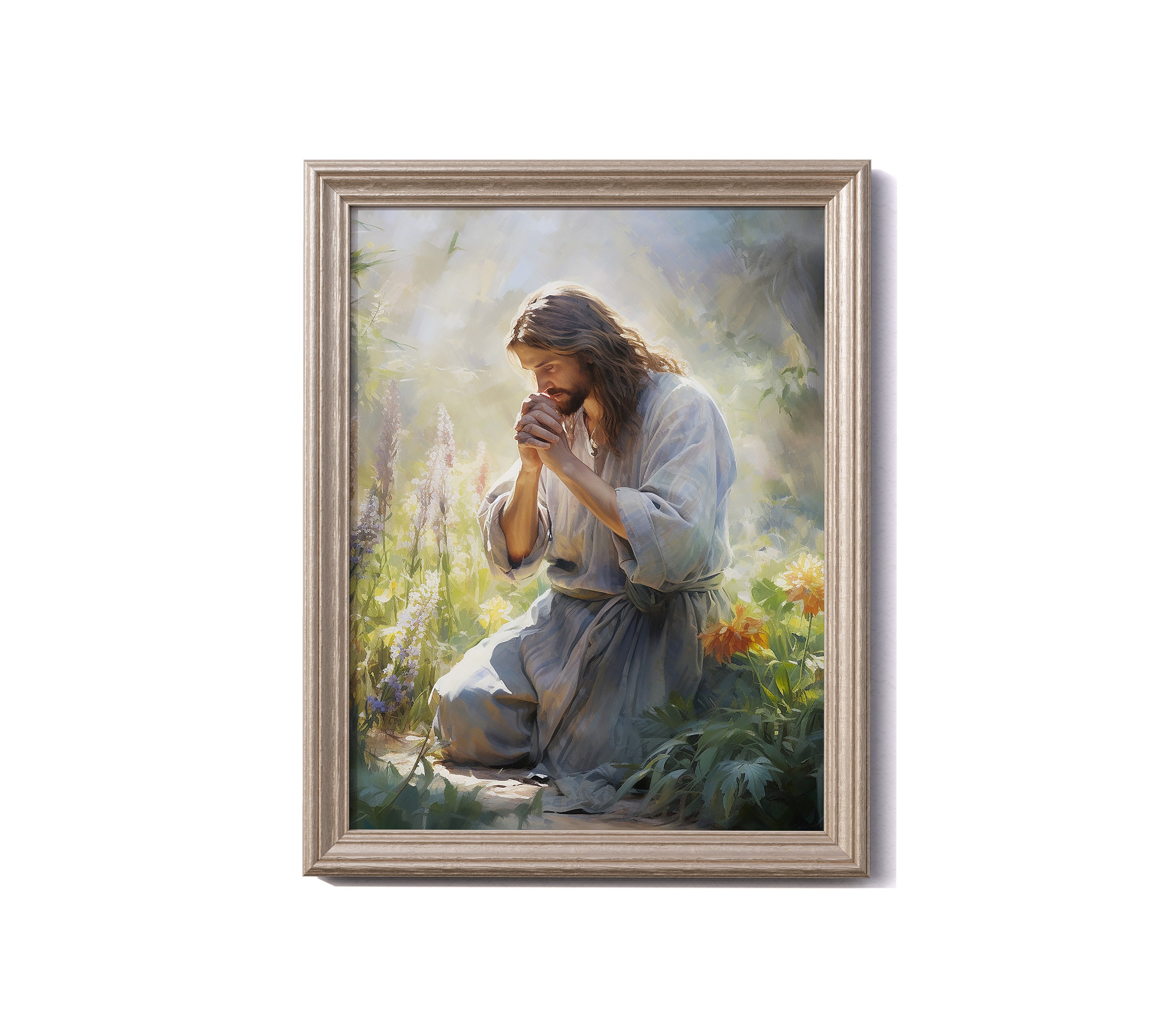 Christ in the Garden, Jesus Christ Atonement Gethsemane, Christian Wall ...