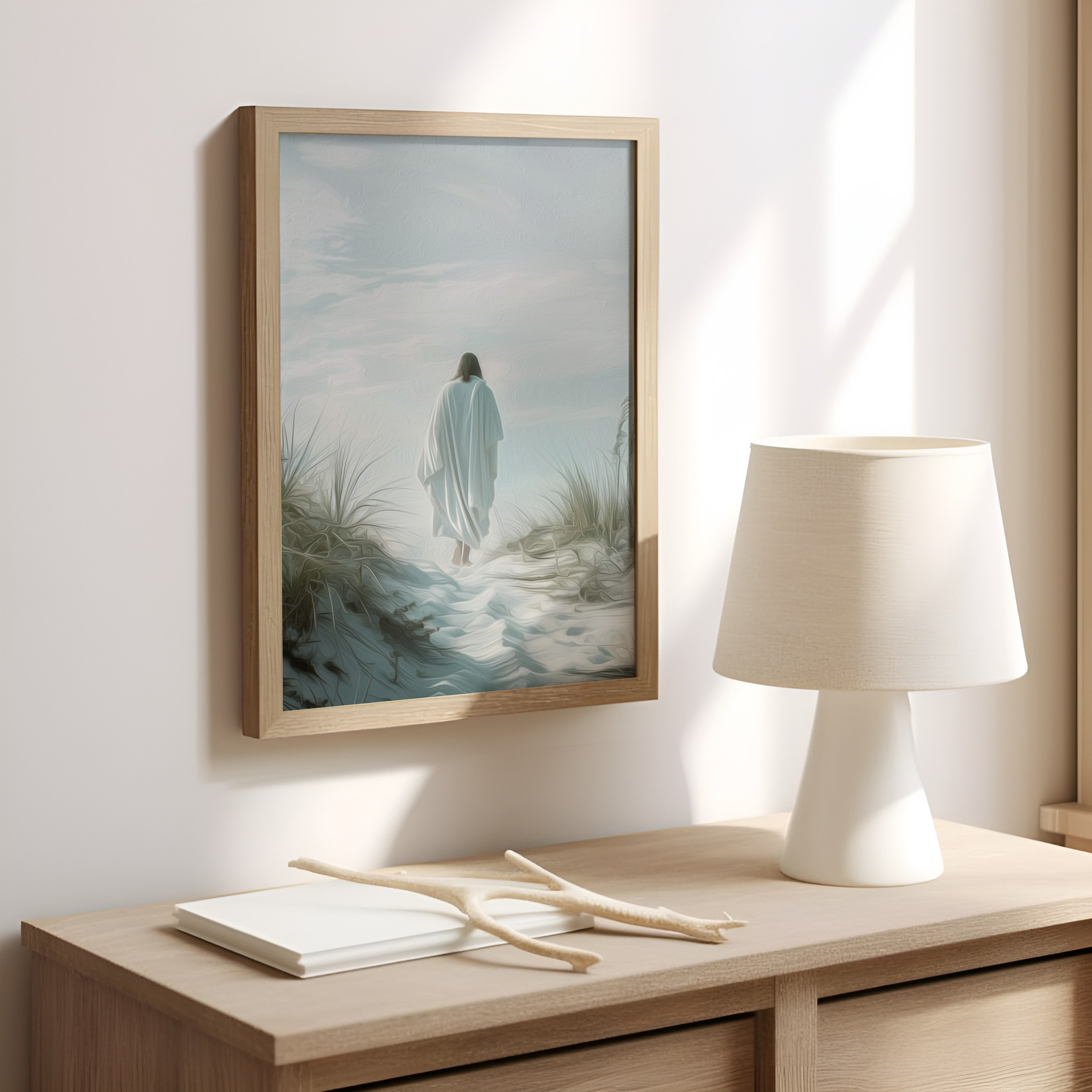 I Will Follow Jesus Christ Walking Savior Christian Wall Art Religious ...