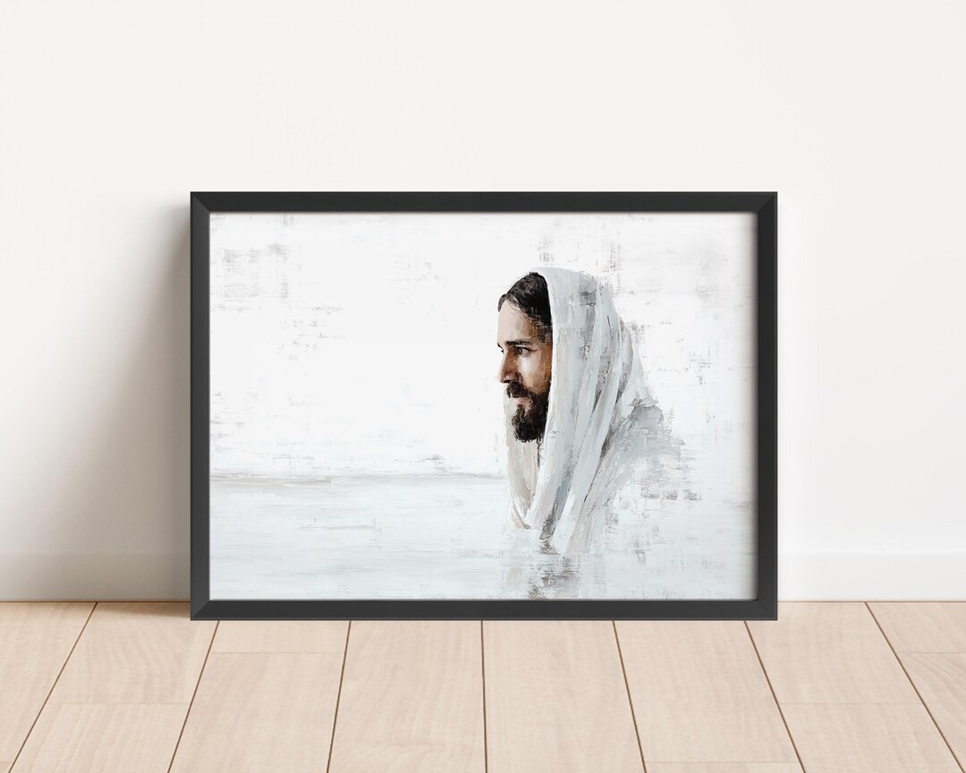 Jesus Christ Neutral Black and White Shepherd Art Print: Christian ...