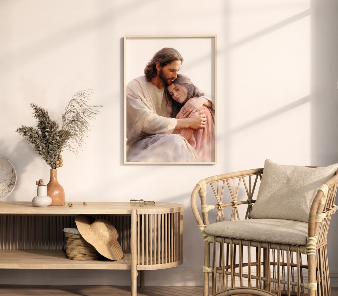 My Peace I Give Unto You Jesus Savior Christian Wall Art Religious ...