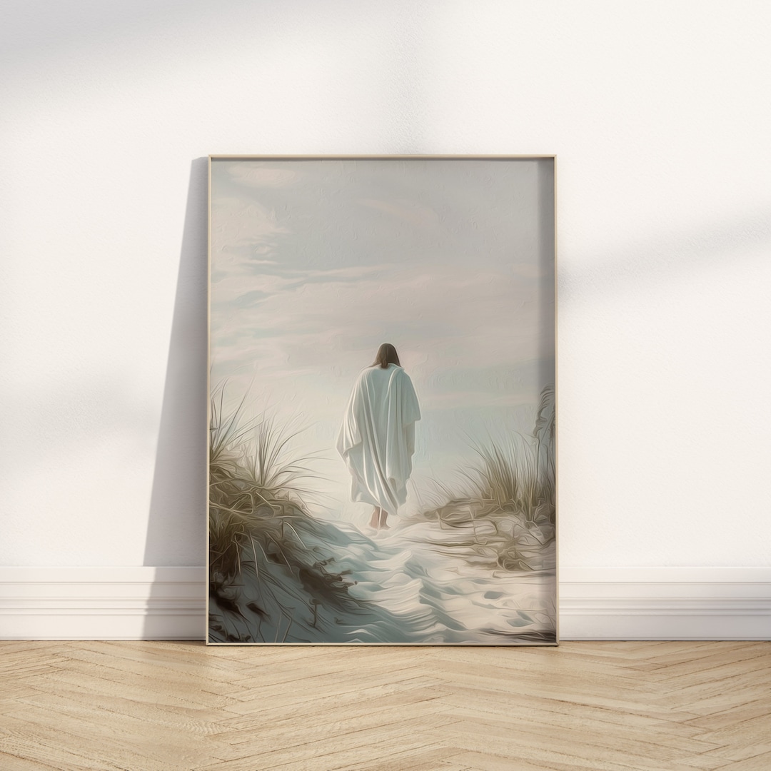 I Will Follow - Jesus Christ Walking | Savior | Christian Wall Art ...