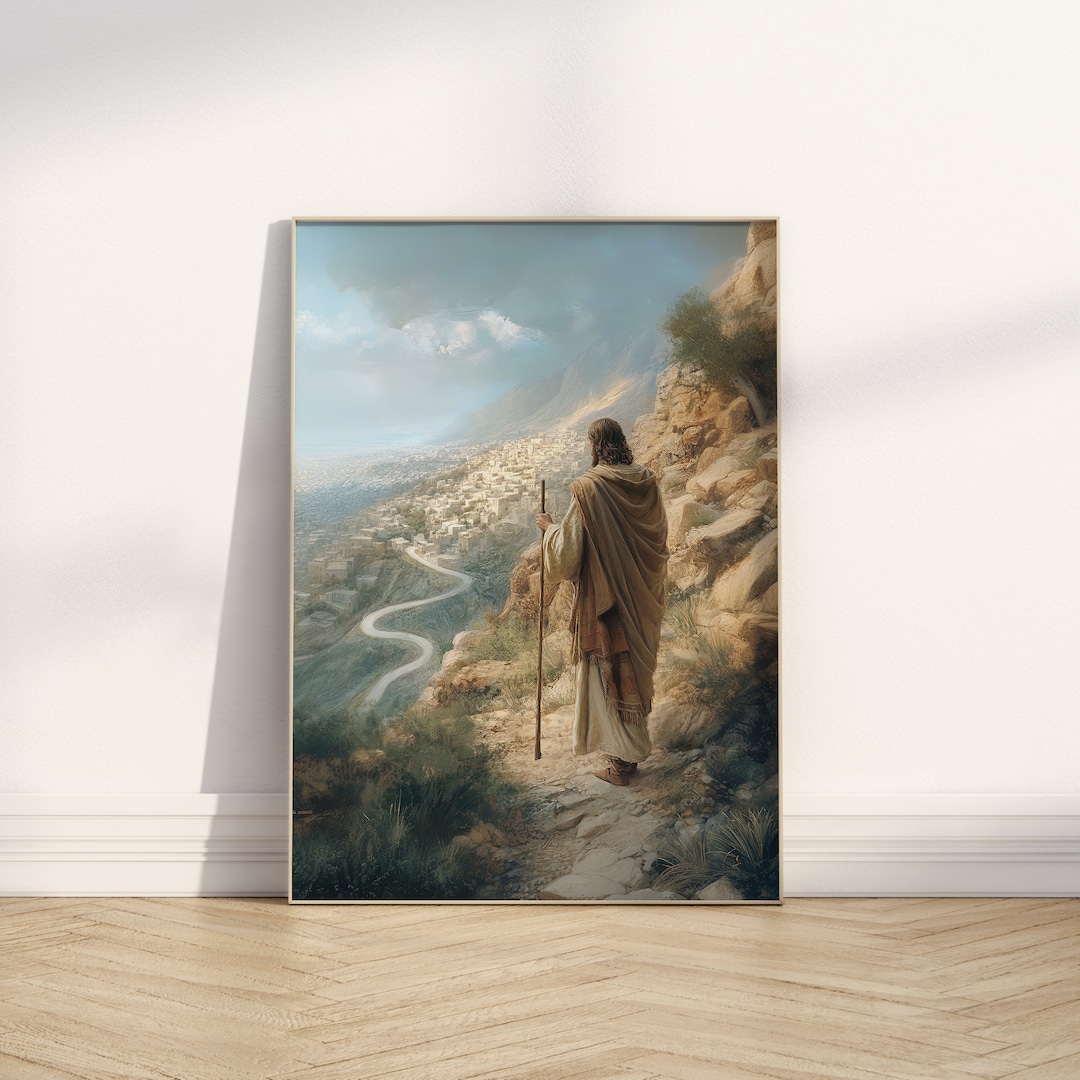 Jesus Christ Art, Christian Digital Print, Bible Wall Art Modern ...