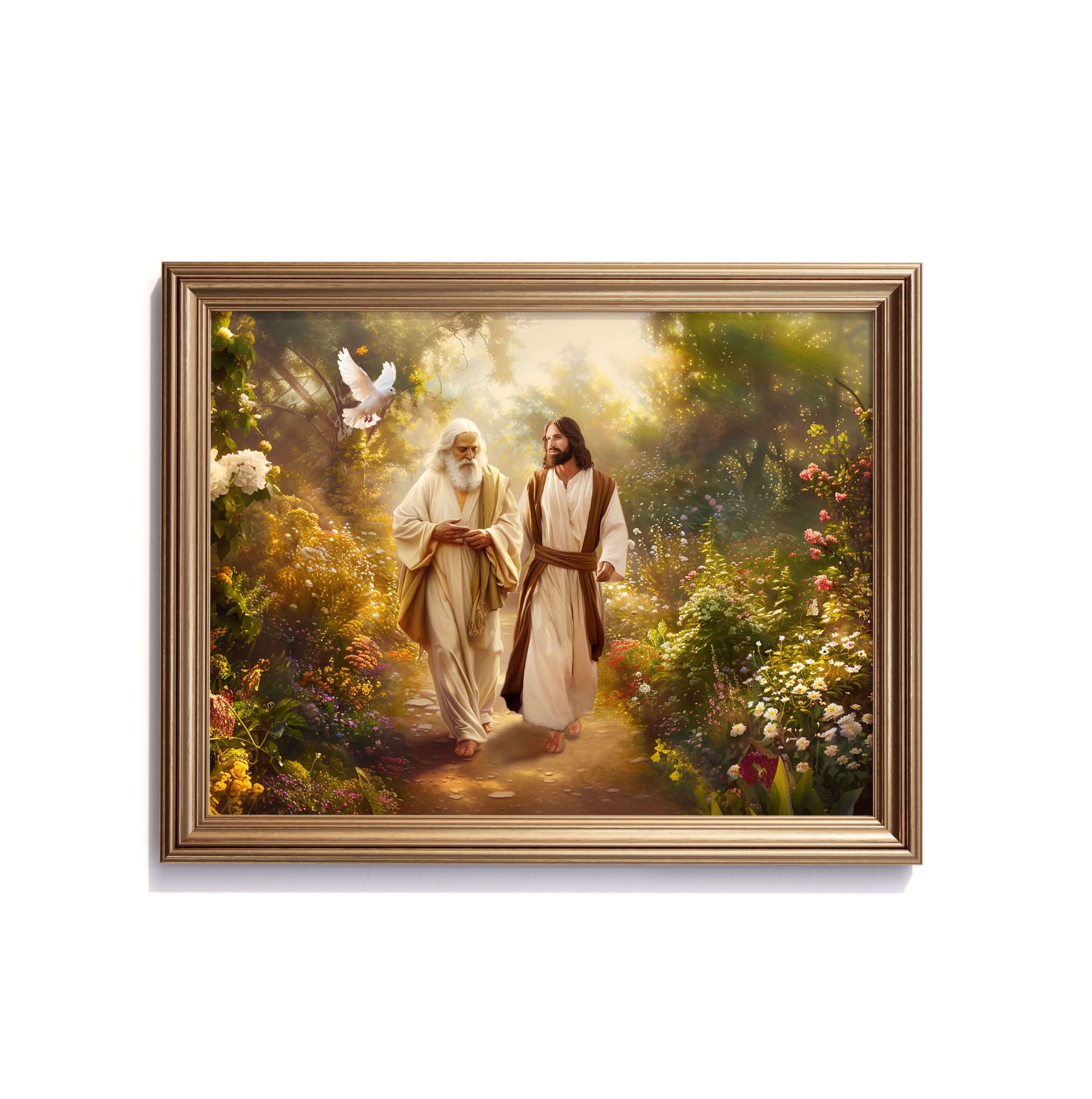 The Trinity Art Print: God, Jesus, Holy Spirit - Christian Home Decor ...