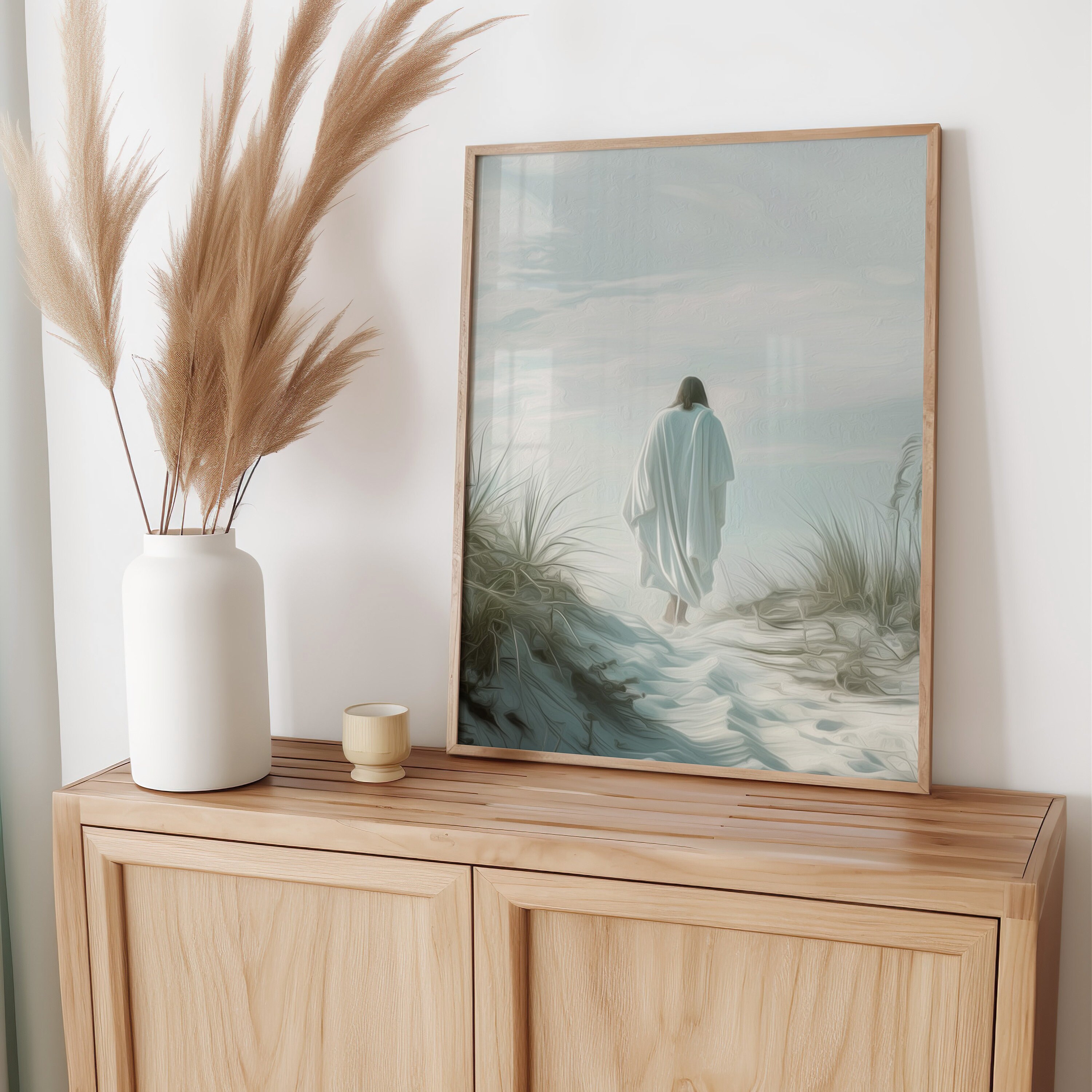 I Will Follow Jesus Christ Walking Savior Christian Wall Art Religious ...