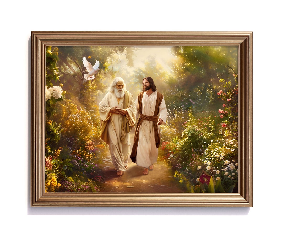 The Trinity Art Print: God, Jesus, Holy Spirit - Christian Home Decor ...