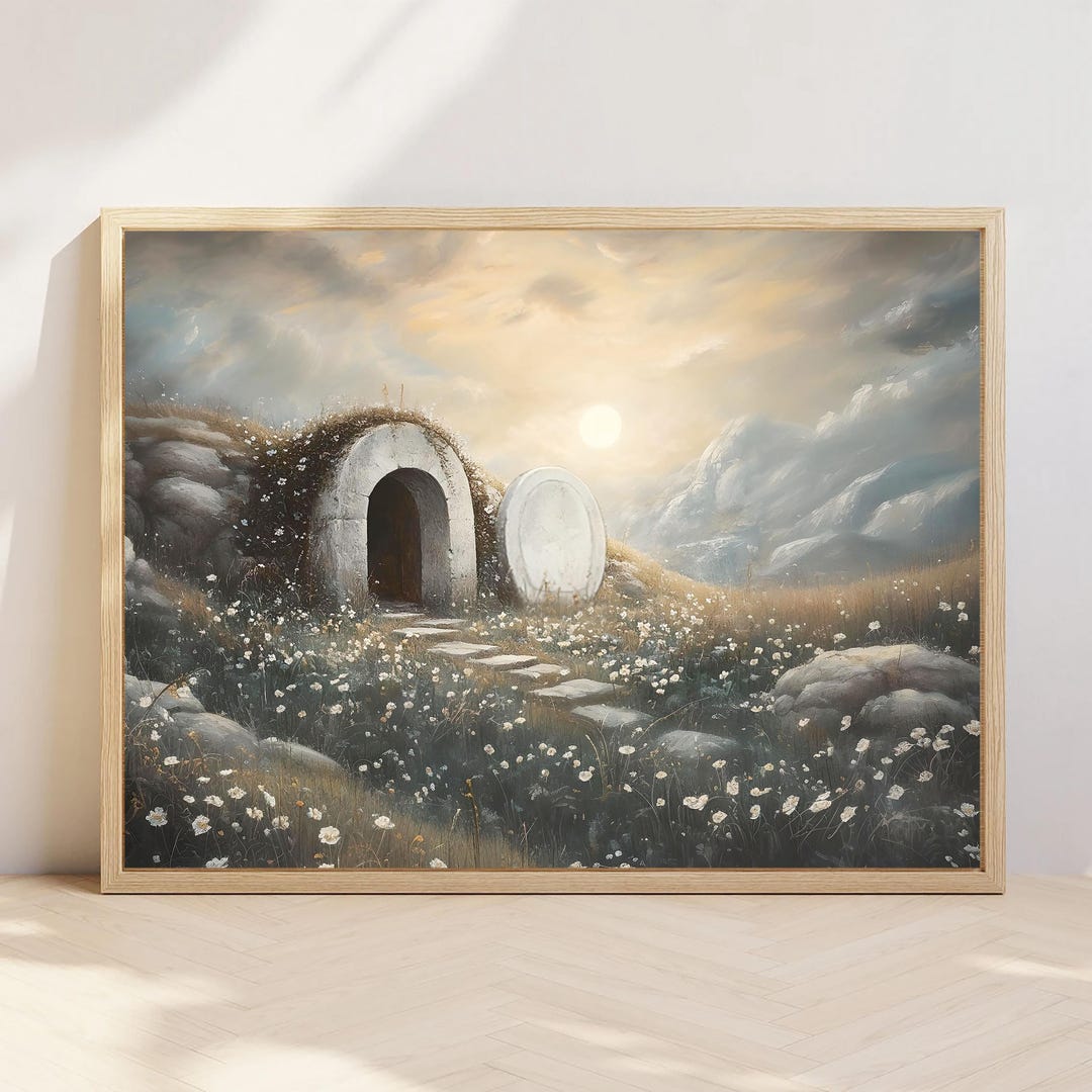 Empty Tomb Print Christian Wall Art Print Digital Download Religious ...