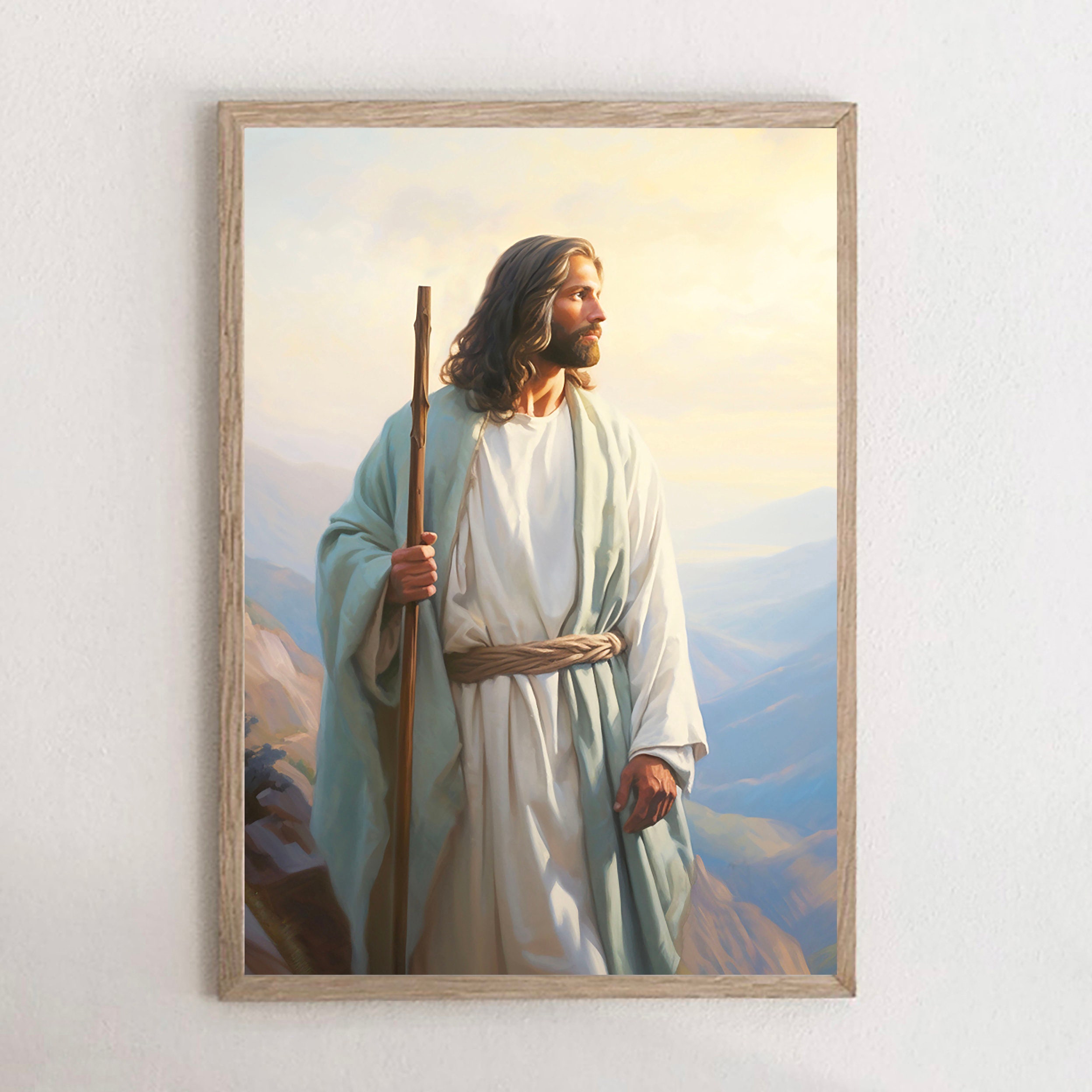 Hope - Jesus Christ Looking in the Distance | Savor | Christian | Wall ...