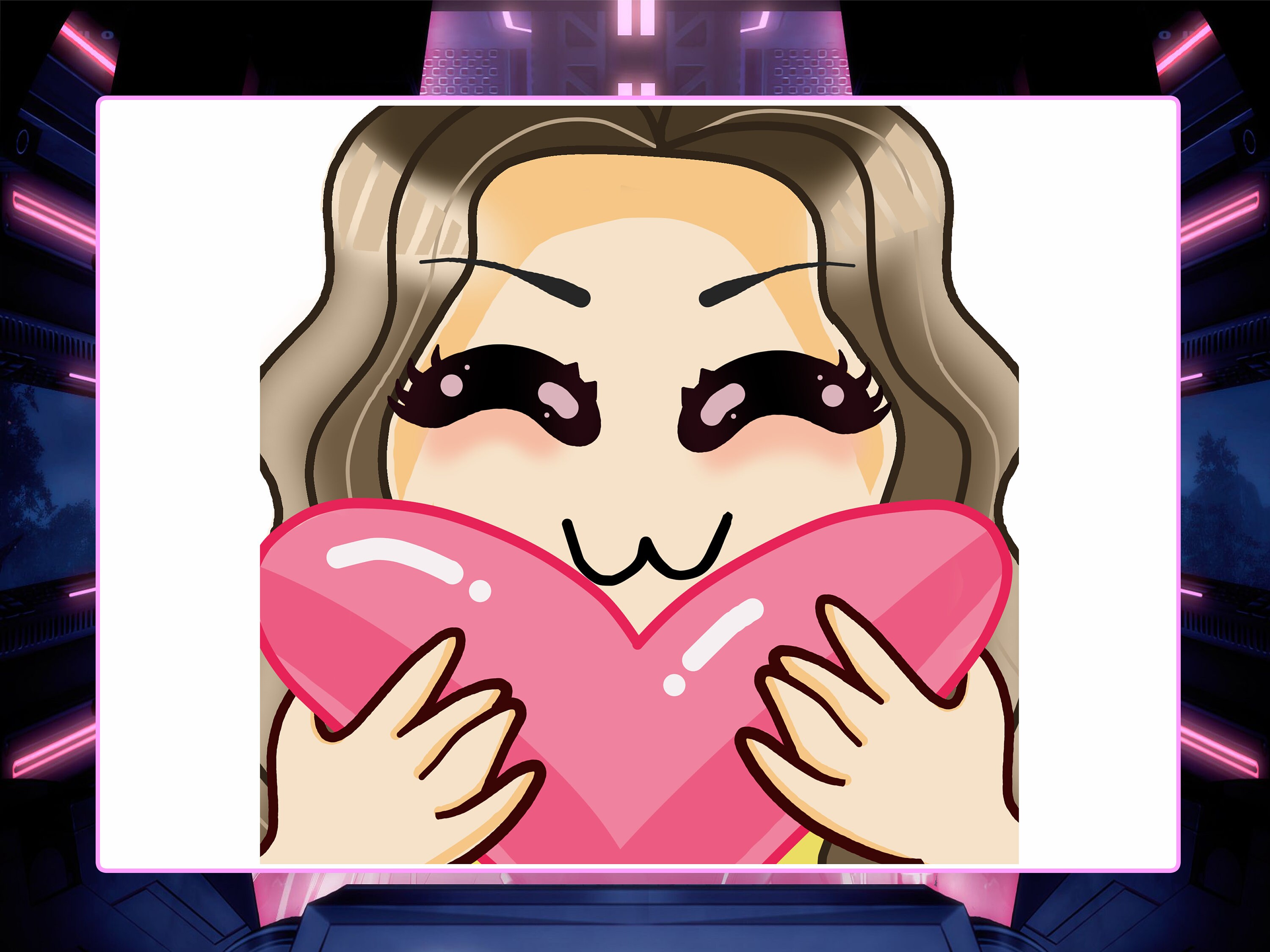 Twitch Emote L Chibi L Heart L Love - Etsy