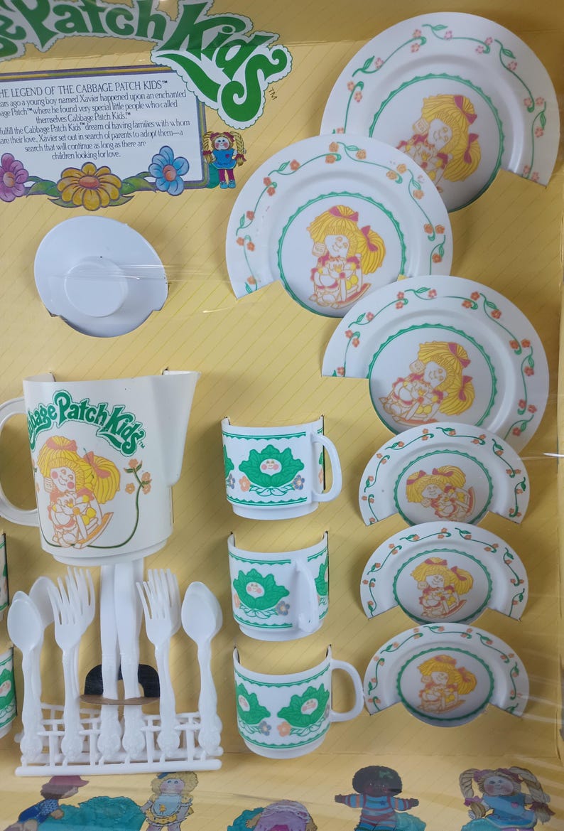 Cabbage Patch Set of Dishes, Service for 6, New in Box - Etsy