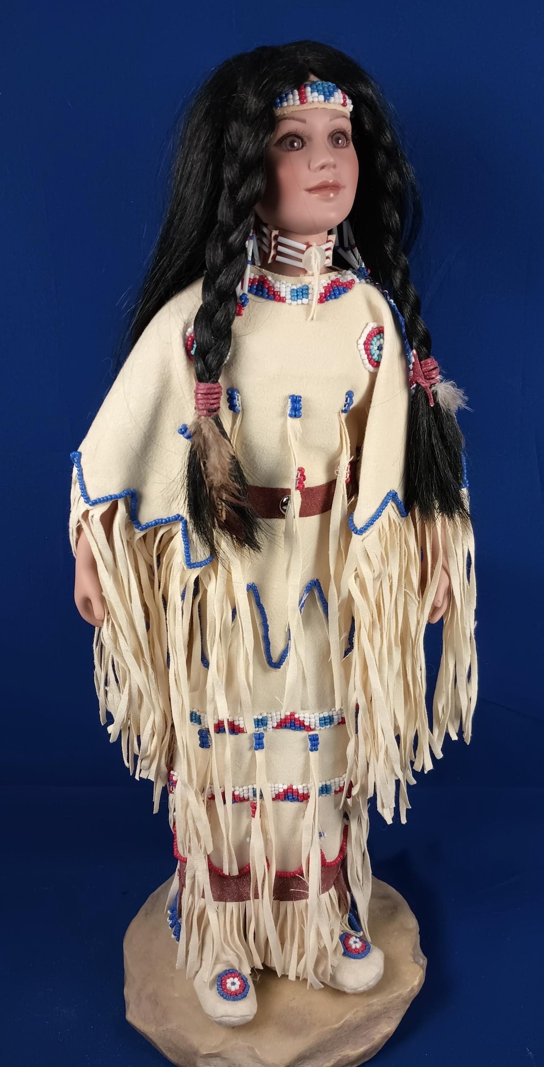 Native American Porcelain Doll - Exquisite #3 17" - Etsy