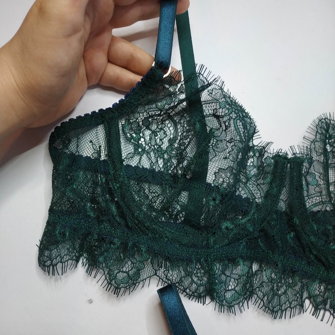 Emerald Lingerie Set Lace Lingerie Set Green Lingerie Set Luxury ...