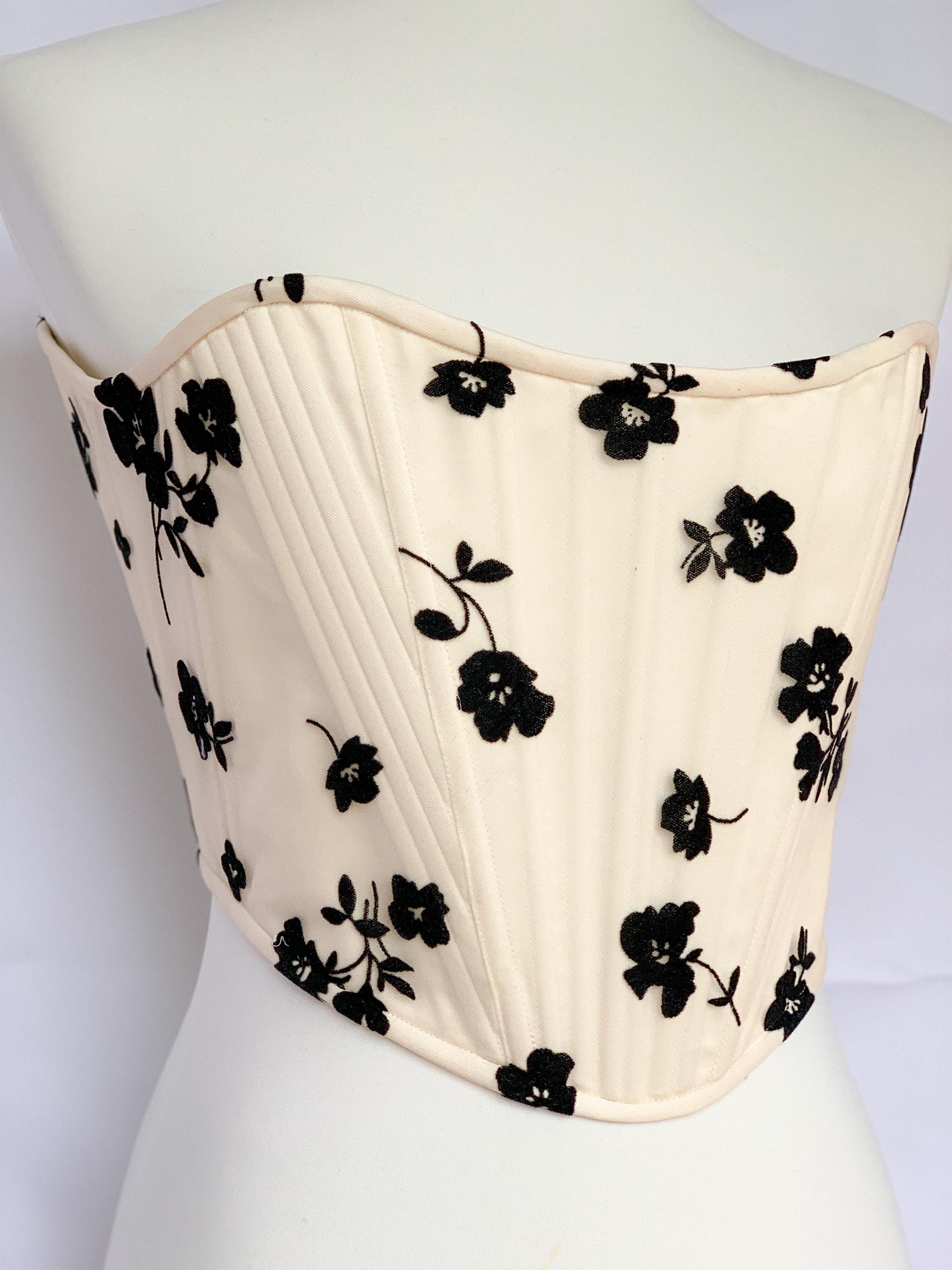Fairy Tale Corset Custom Satin Basque Waist Top Elegant Vintage Corset ...