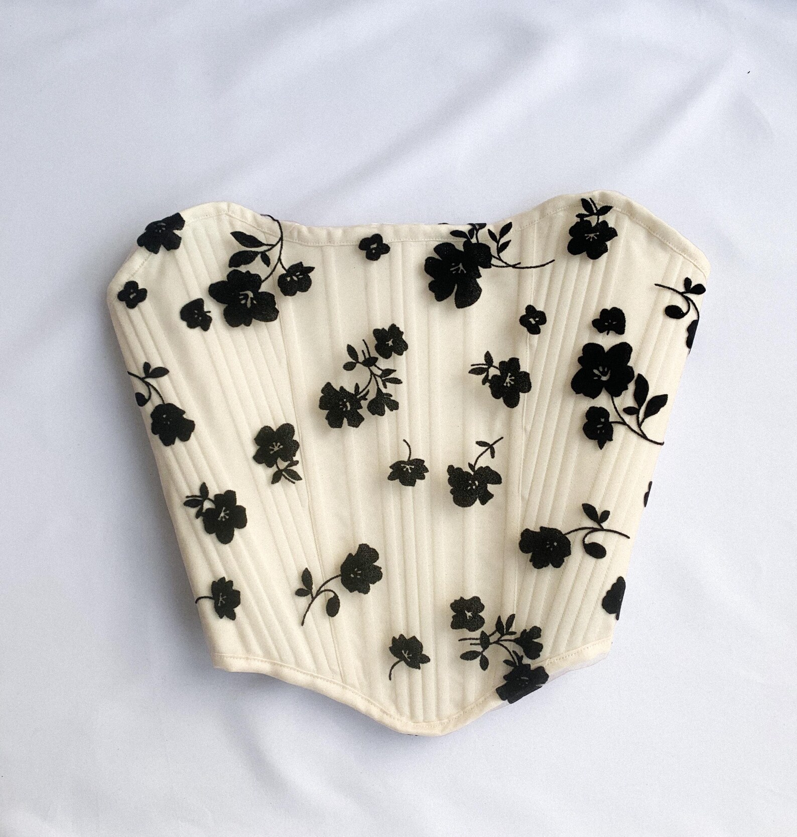 Fairy Tale Corset Custom Satin Basque Waist Top Elegant Vintage Corset ...