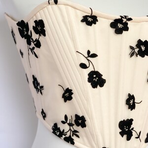 Fairy Tale Corset Custom Satin Basque Waist Top Elegant Vintage Corset ...