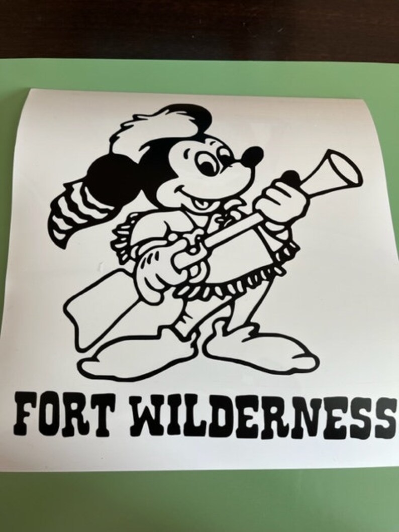 Musket Mickey Window Decal - Etsy