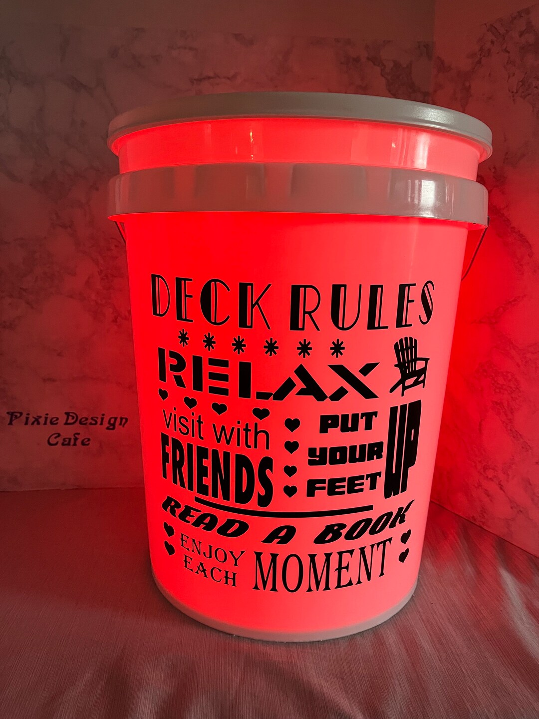 Deck Rules Decal & Light Kit, for Bucket - Etsy