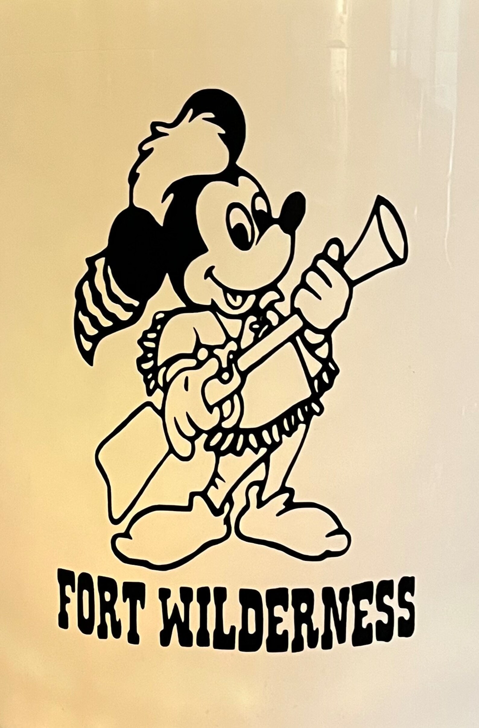 Musket Mickey Window Decal - Etsy