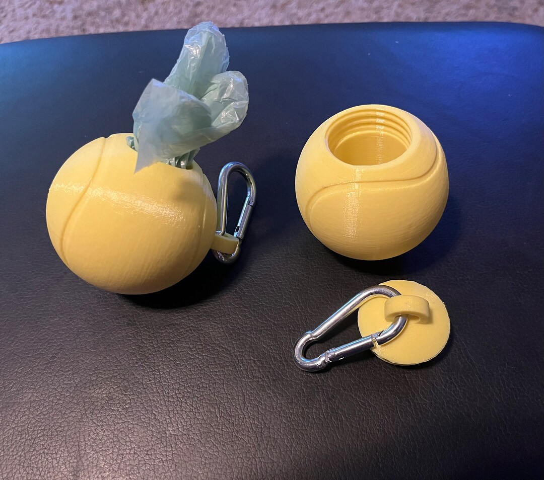 Tennis Ball Dog Poop Bag Dispenser 3D Printed - Etsy