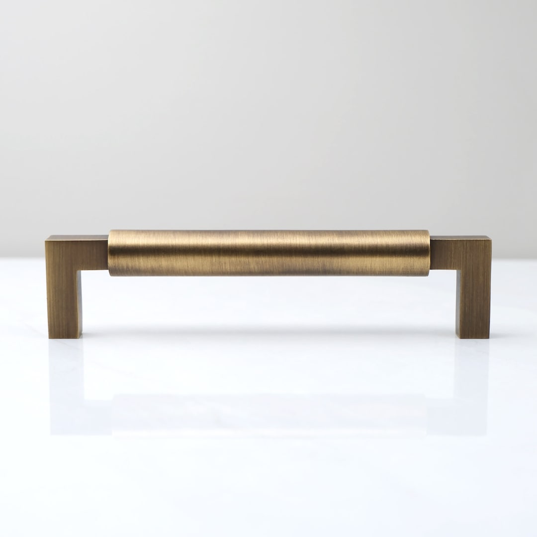 Antique Brass Cabinet Handles, Solid Brass Drawer Pulls, Vintage Brass Cabinet Pulls, Interior ...