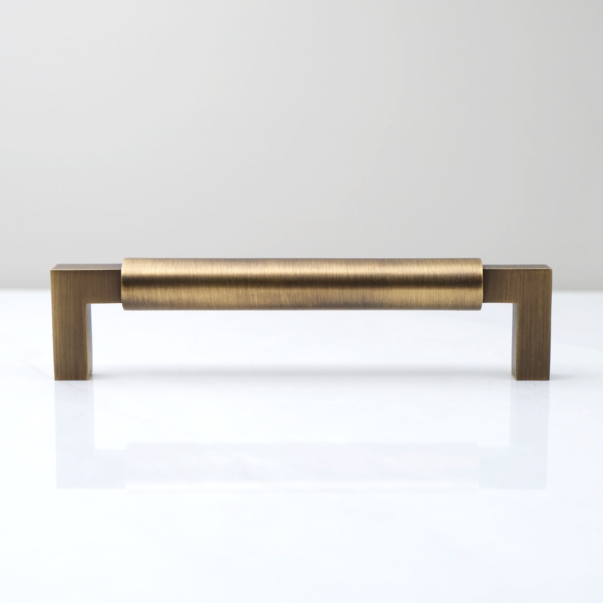 Country Antique Brass Cabinet Handles, Solid Brass Drawer Pulls, Vintage Brass Cabinet Pulls ...