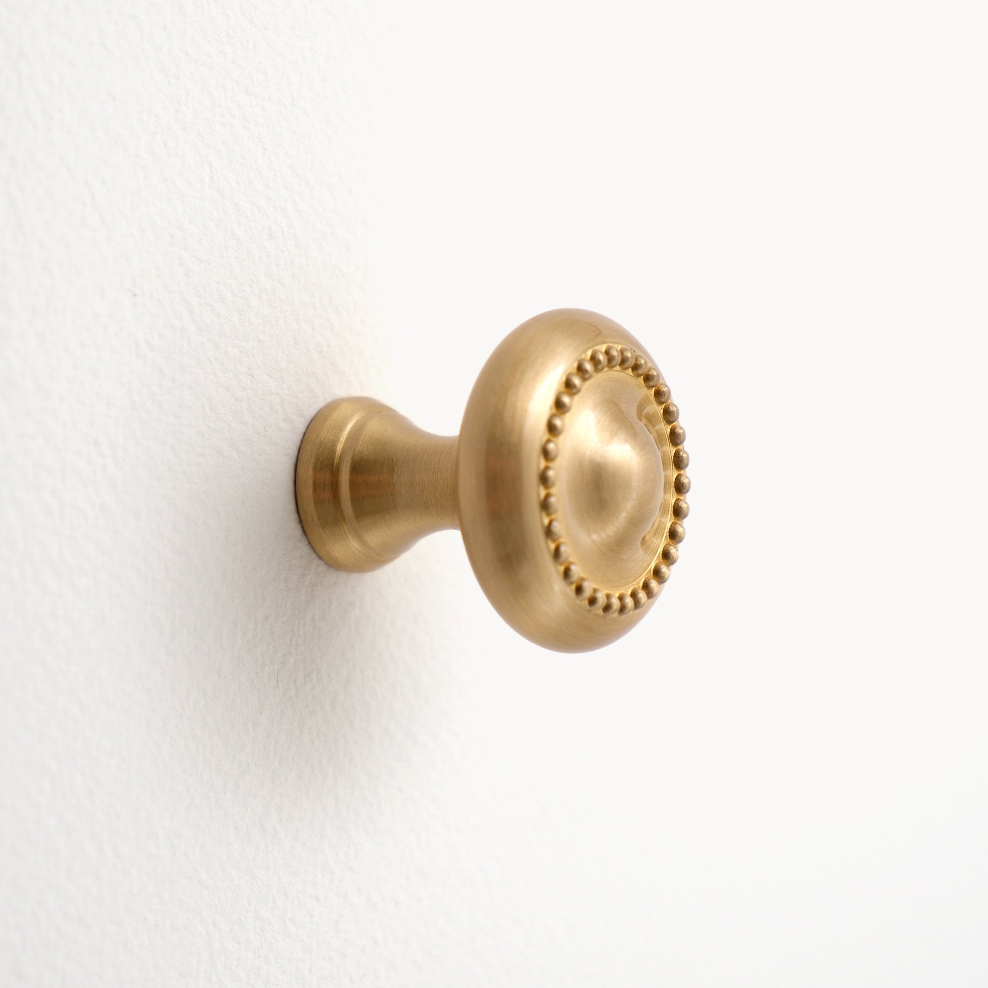 Classic Kitchen Pull Solid Brass Brushed Brass Drawer Knobs & Pulls ...