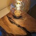 Unique Black Walnut Led Lamp - Etsy