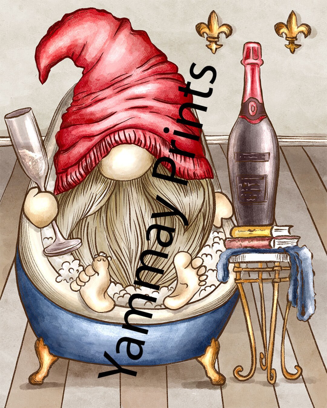Bathtub Gnome PNG Digital Download Instant Download - Etsy