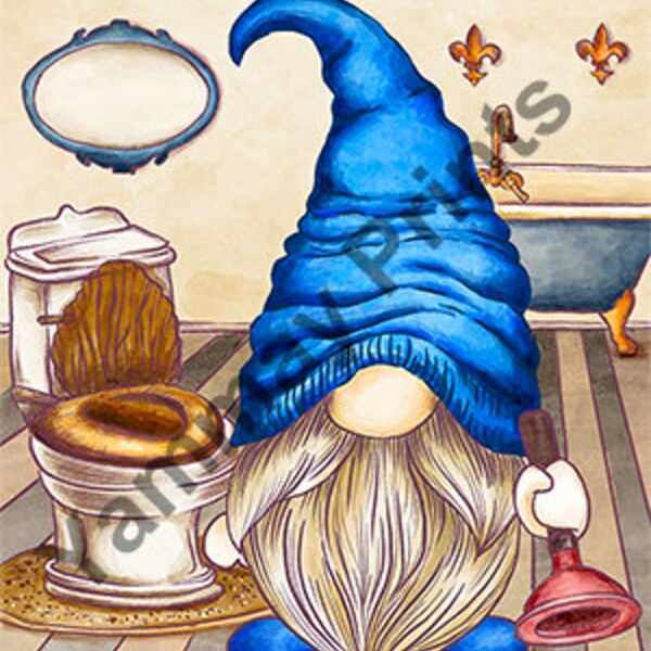 Bathroom Gnome - Etsy