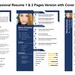 Resume Template 2023, Professional Modern Resume Template for Pages ...