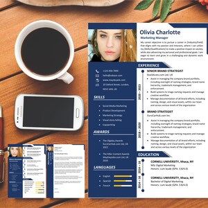 Resume Template 2023, Professional Modern Resume Template for Pages ...
