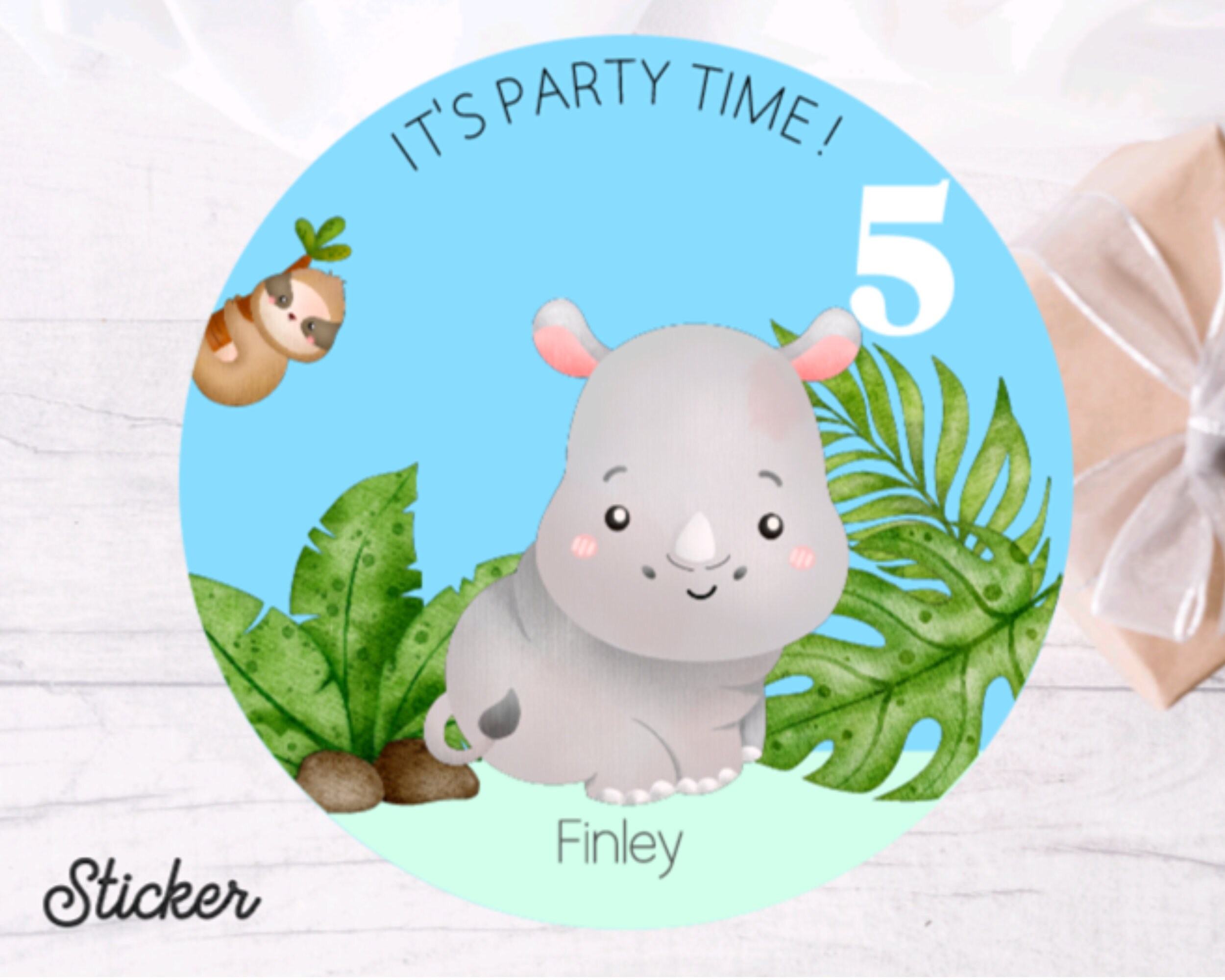 Childrens Kids Birthday Party Stickers Party Bag Stickers - Etsy