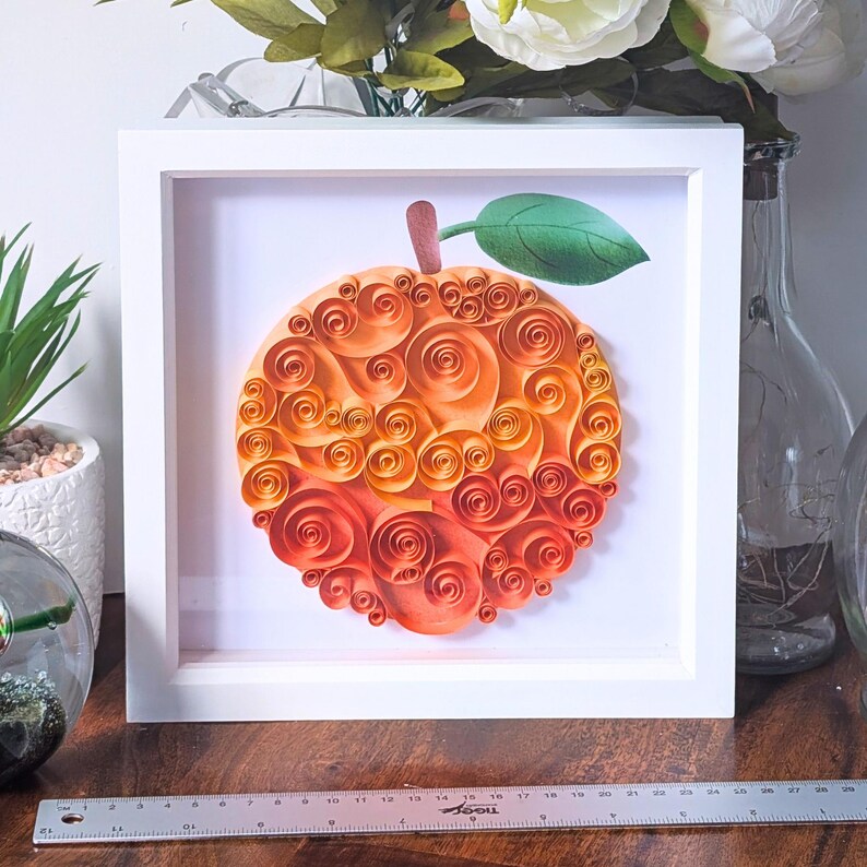 Handcrafted Orange Picture: Framed Fruit Wall Decor for Kitchen Wall ...