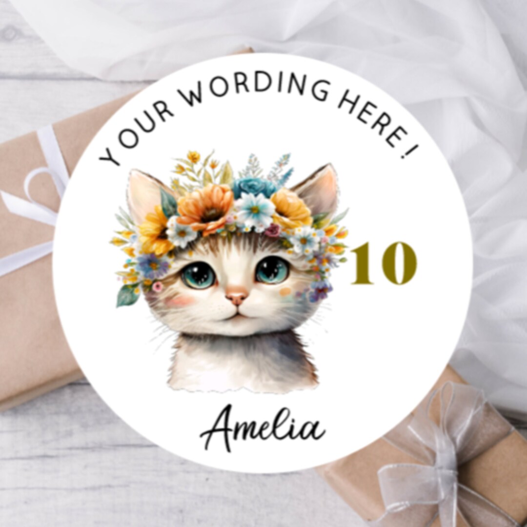 Personalised Kids Birthday Party Stickers Thank You for Coming Party ...