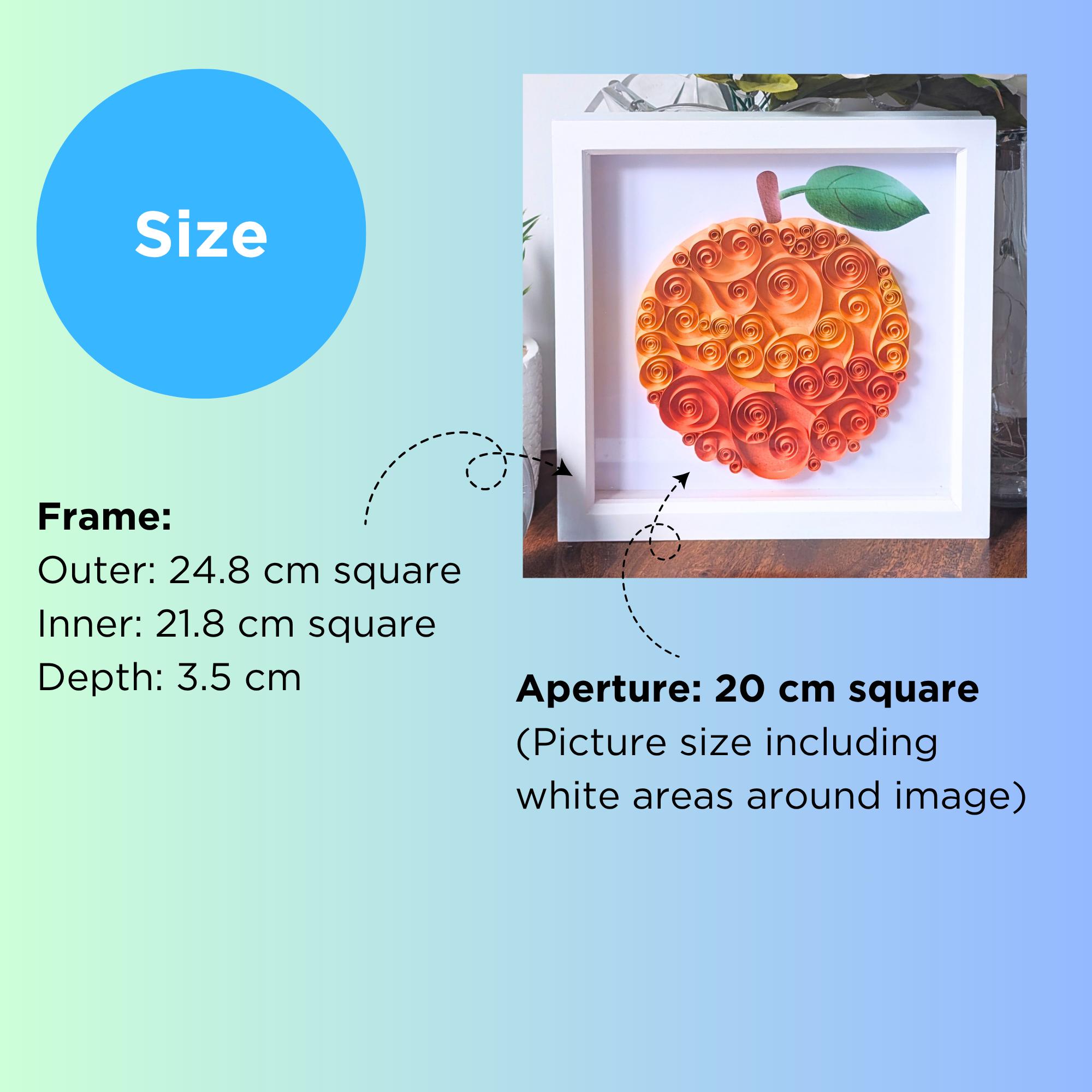 Handcrafted Orange Picture: Framed Fruit Wall Decor for Kitchen Wall ...