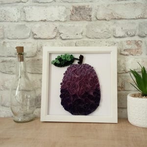 Handmade Wall Decor | Plum Quilling Artwork | Quilled Paper Art ...