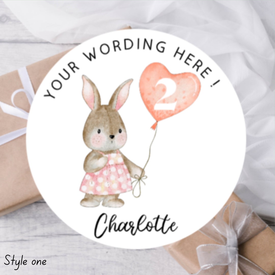 Bunny Rabbit Birthday Party Goodie Treat Bag Sweet Cone Chocolate Coin ...