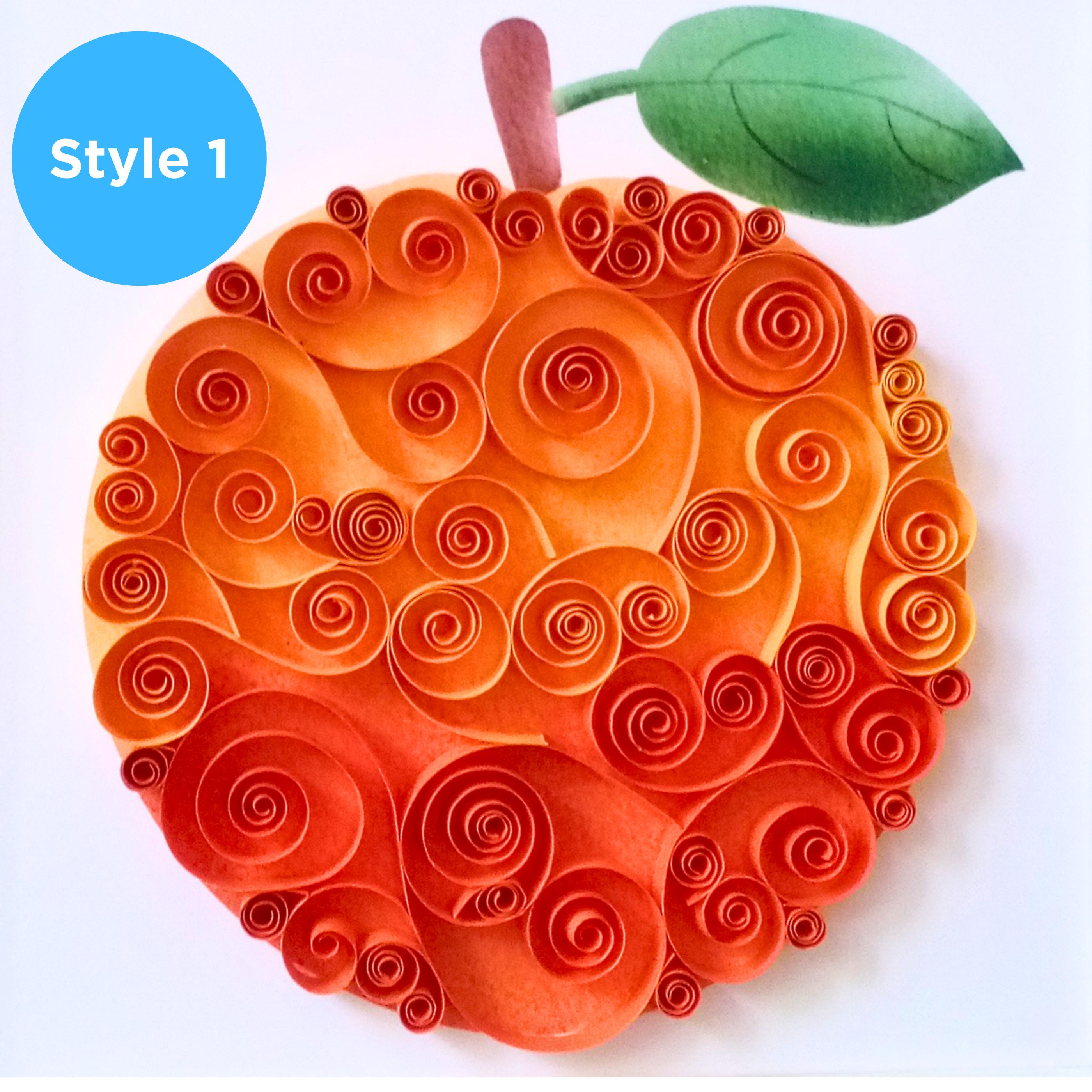 Handcrafted Orange Picture: Framed Fruit Wall Decor for Kitchen Wall ...