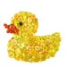 Rubber Duck Button Art: Framed Nursery Wall Decor, Yellow Duckling ...