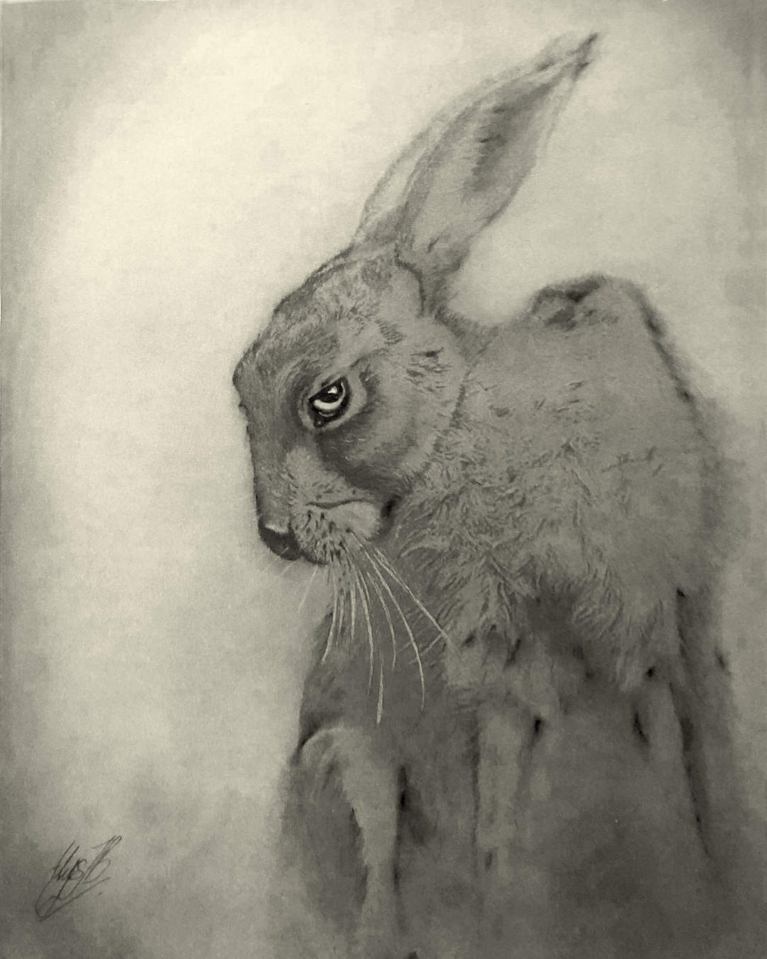 The Last Great Hare Mystical Classical Personalised and Signed Drawing ...