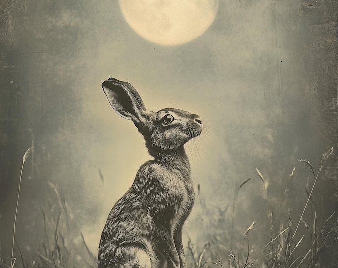 Dark Hare No.1 (an Original Hand Painted Artwork) - Etsy