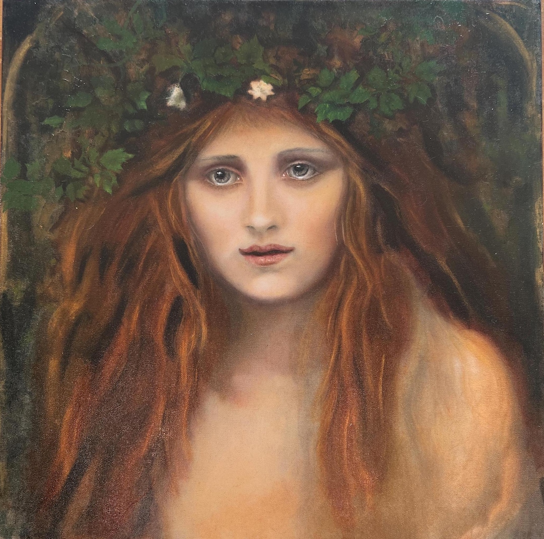 Original Oil Painting Pre Raphaelite Portrait | Holiday Gift ...