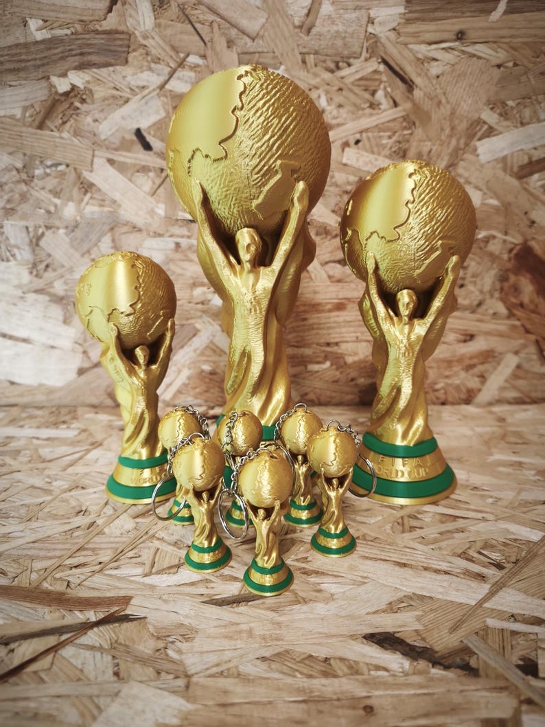 World Cup Trophy Replica – 3D Printed Football Trophy – Soccer Fan Gift ...