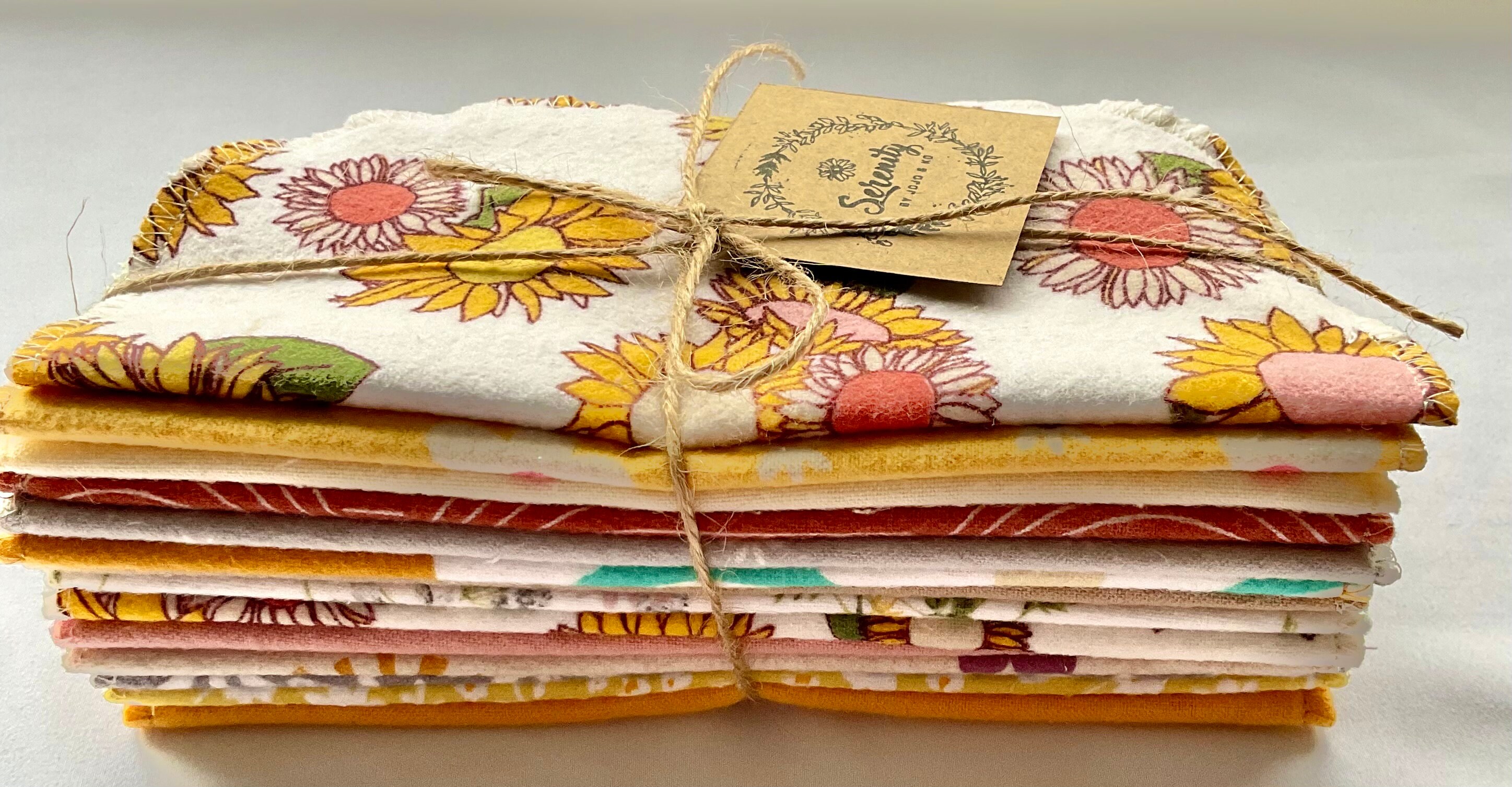 Boho-chic - Cloth Wipes - 8" X 8" Set of 12 - Pre-washed Flannel - 1 OR ...
