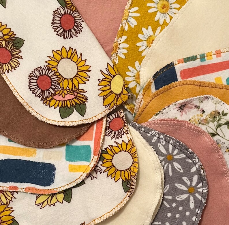 Boho-chic Cloth Wipes 8 X 8 Set of 12 - Etsy