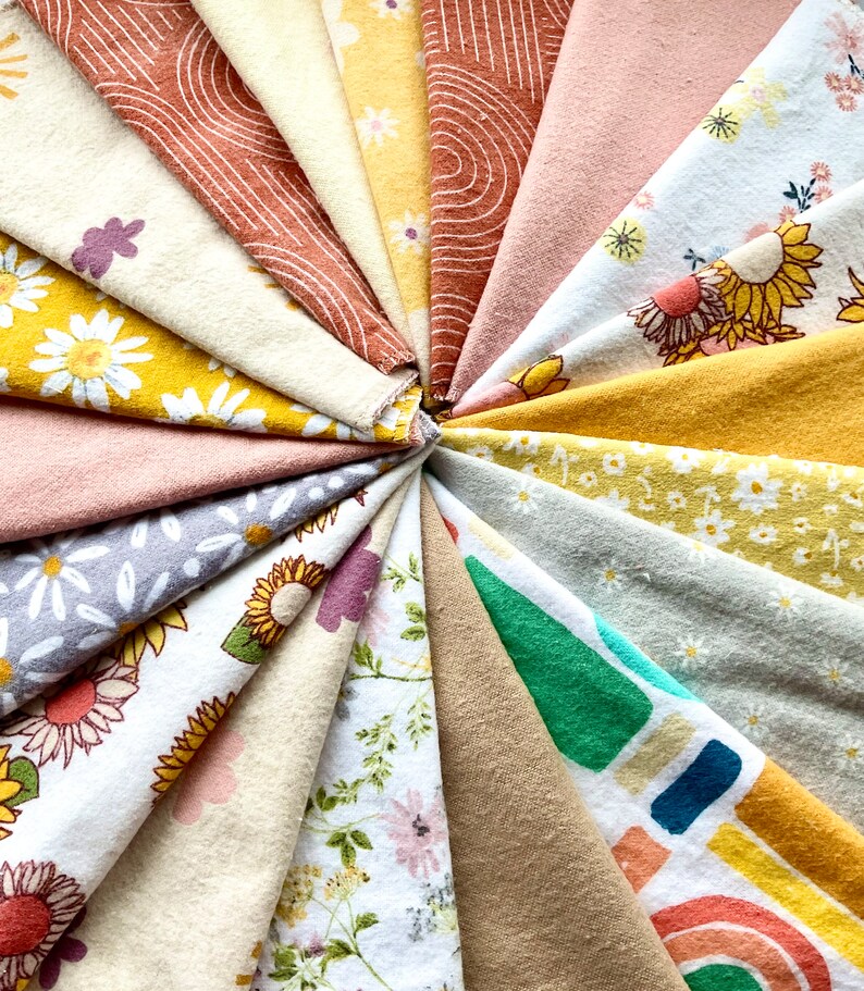 Boho-chic - Cloth Wipes - 8" X 8" Set of 12 - Pre-washed Flannel - 1 OR ...