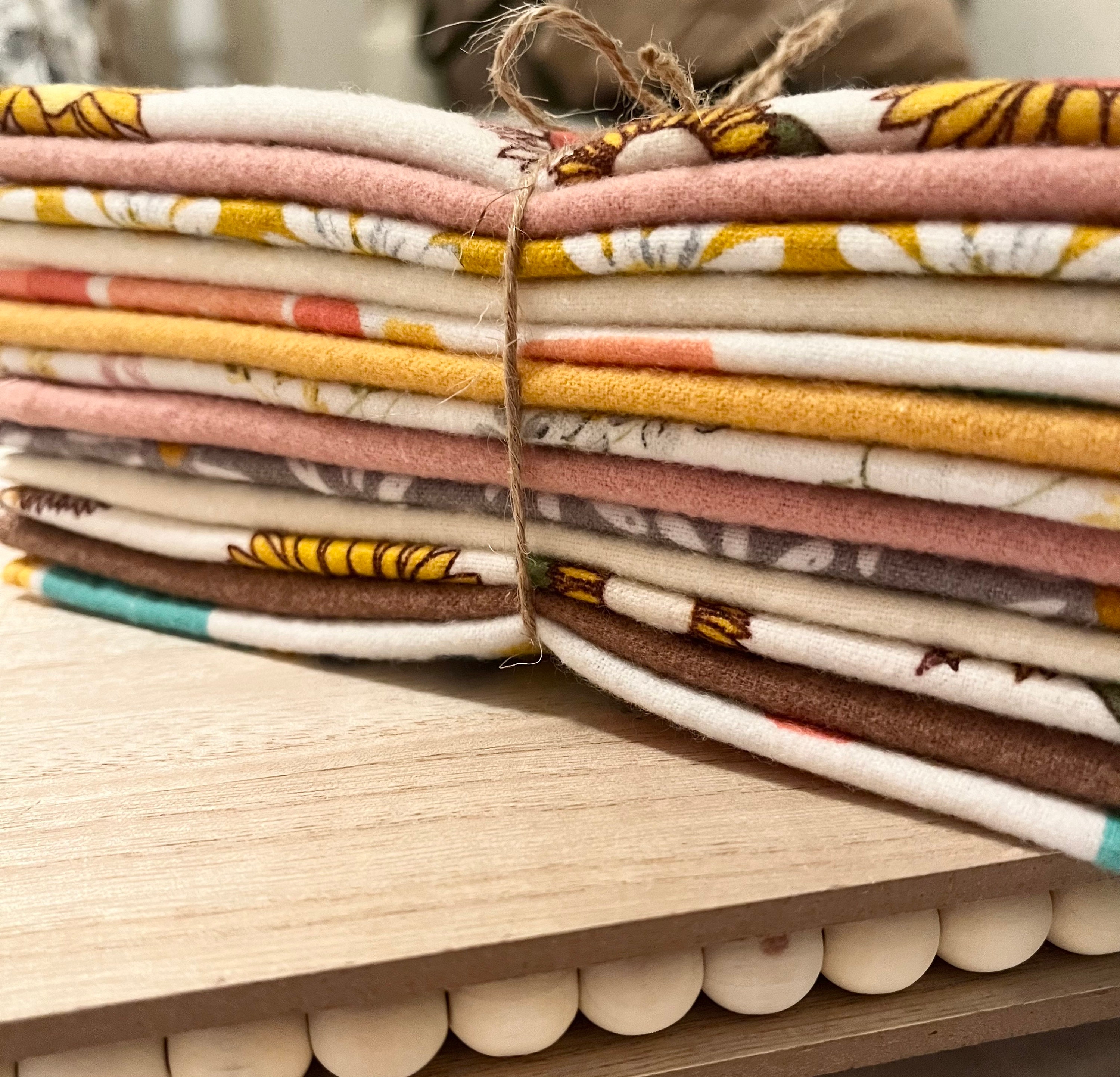 Boho-chic - Cloth Wipes - 8" X 8" Set of 12 - Pre-washed Flannel - 1 OR ...